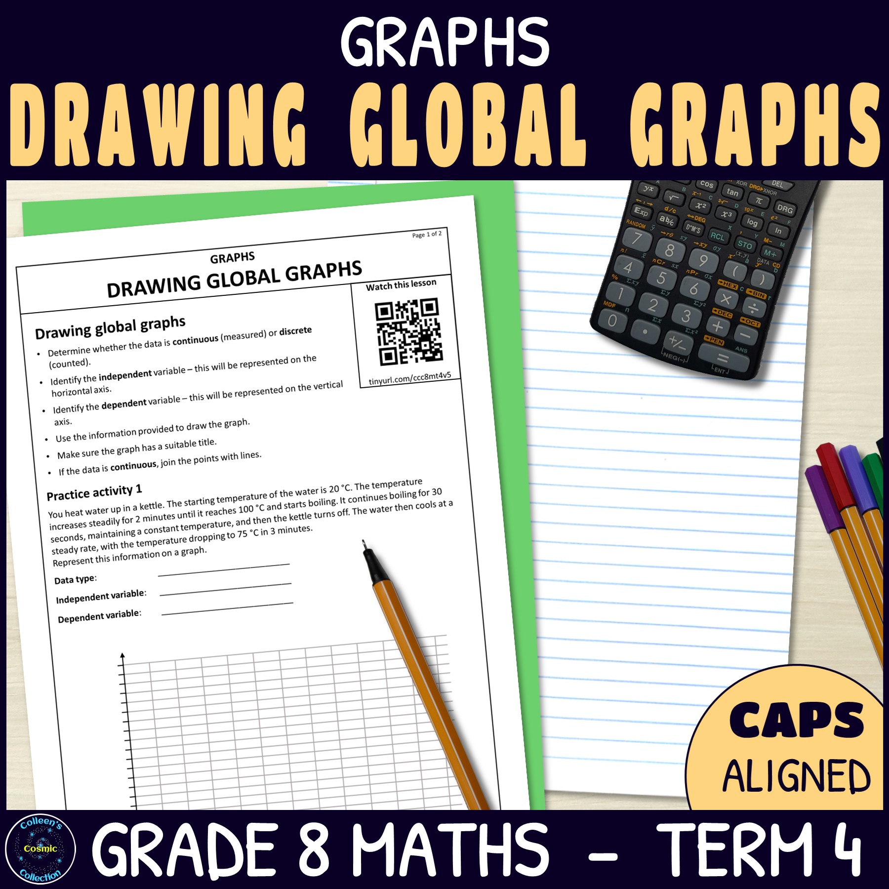 Drawing Global Graphs - Graphs - Grade 8 Maths Term 4 Lesson 5 CAPS ...